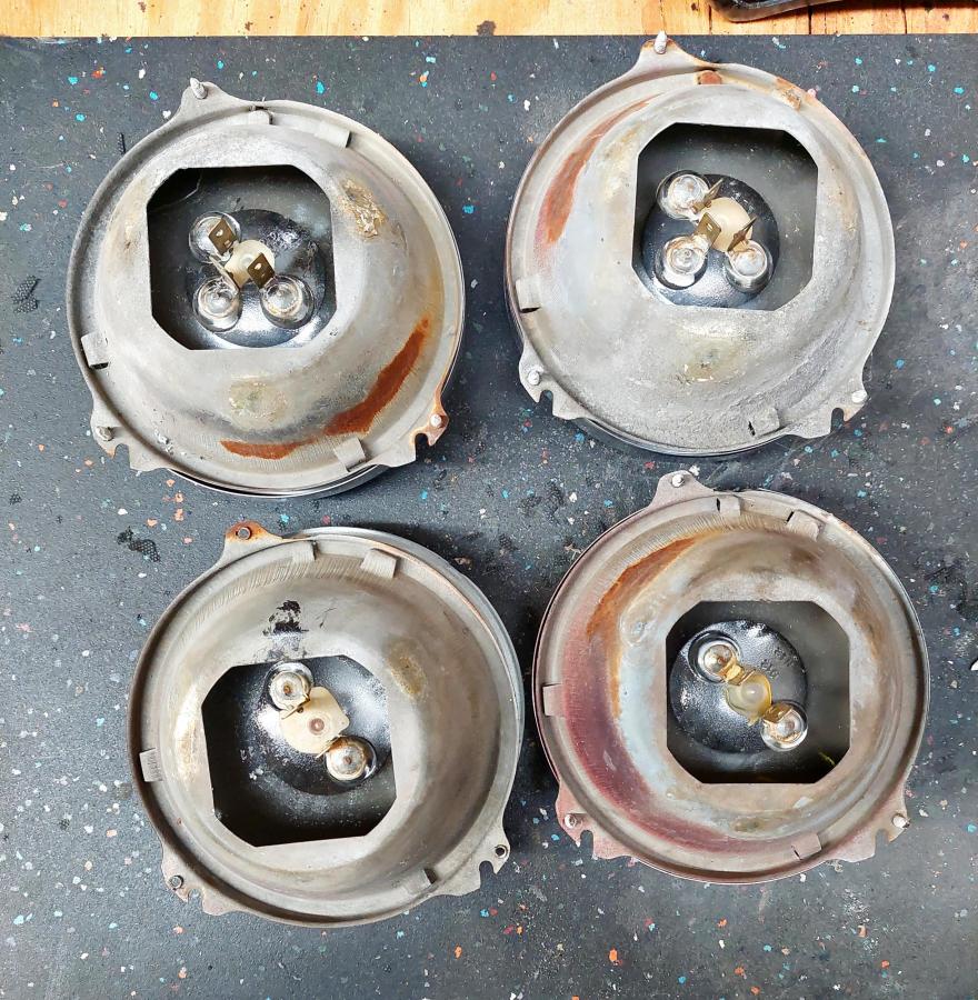 1968 Headlight "Cups" Holders - Buckets Original finish question ...