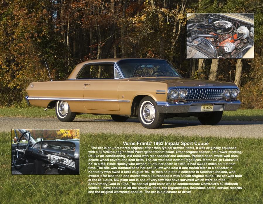 Verne Frantz 1963 Anniversary Gold Impala For Sale On Bring A Trailer ...